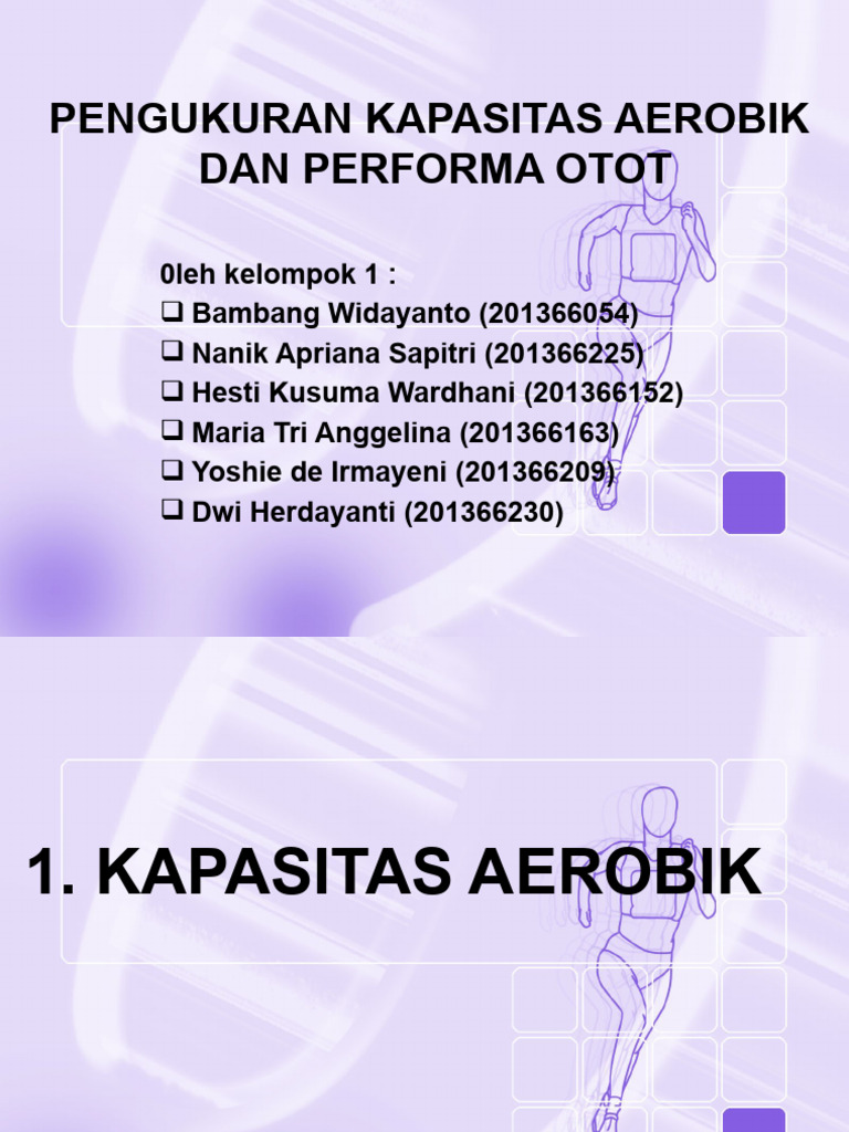 Kapasitas Aerobik Dan Performa Otot | PDF | Teknologi & Rekayasa