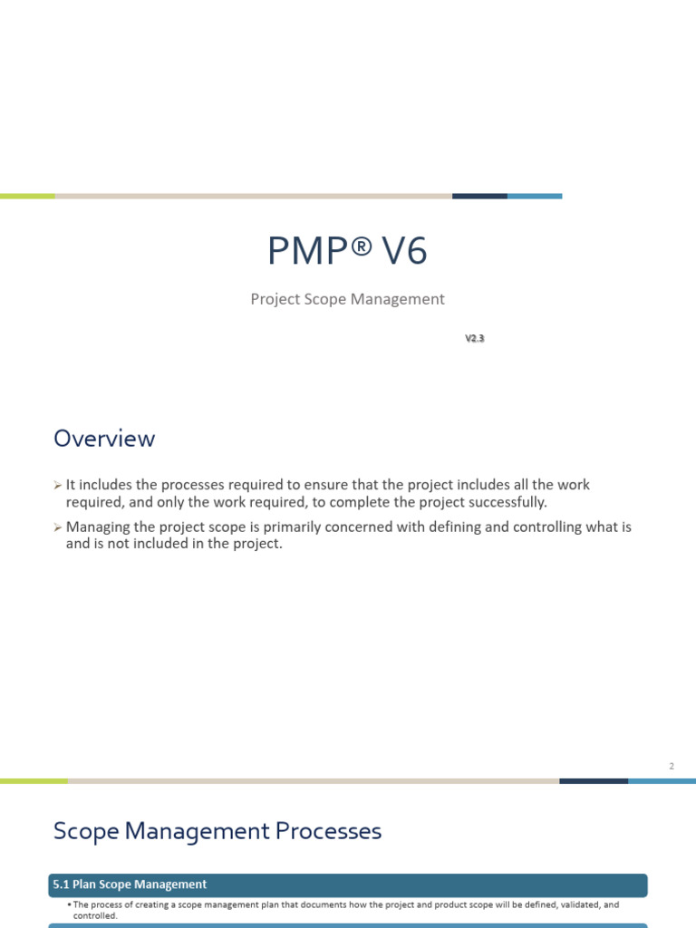 Lesson 3 Project Scope MGT + PMI Code of Ethics v2.3 | PDF | Business
