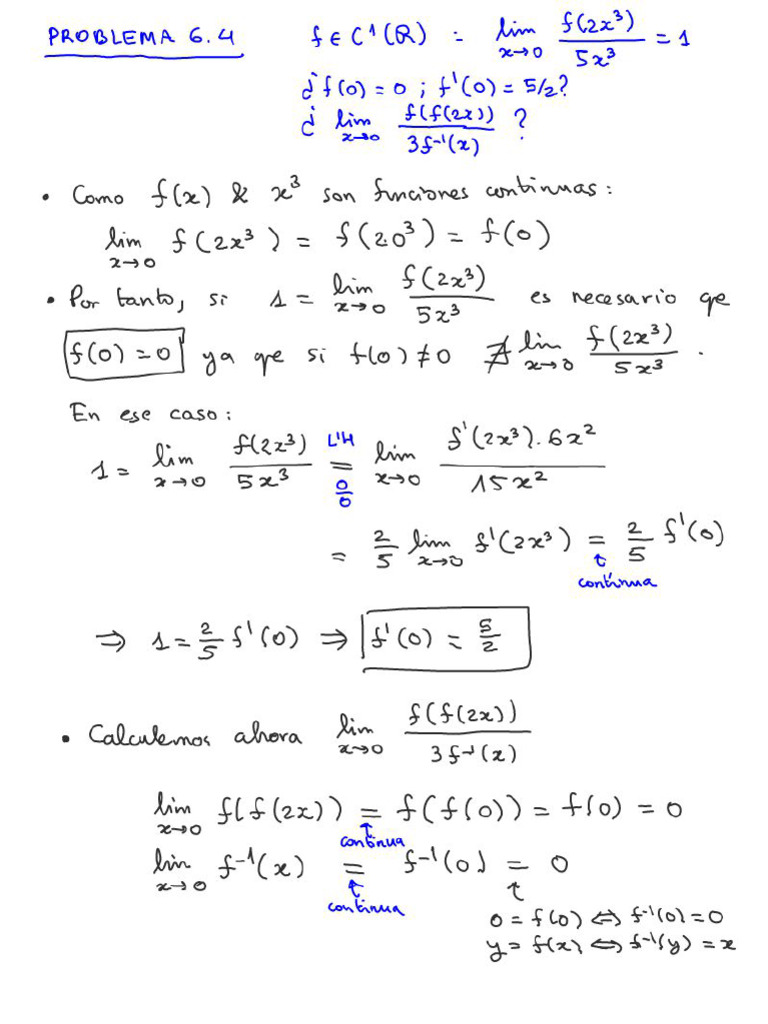 Soluciones Calculo Hoja 6 Ejercicio 4 | PDF