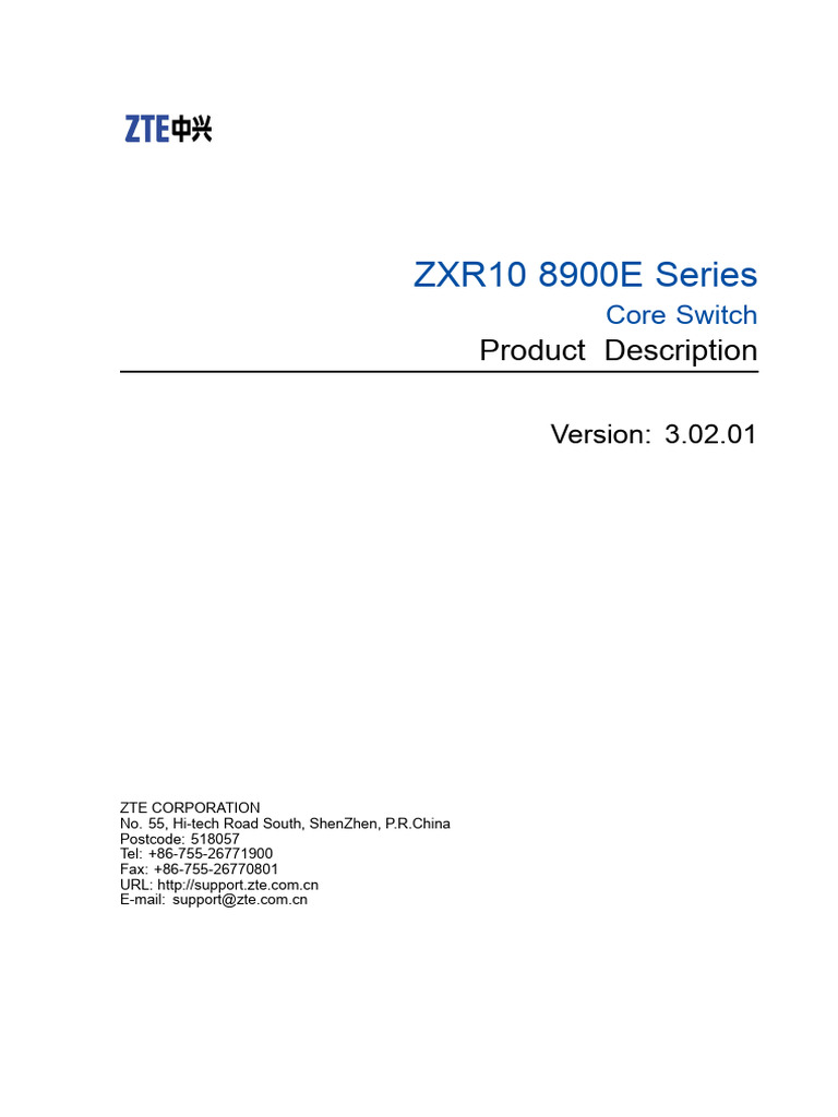 SJ-20140527153442-001-ZXR10 8900E Series (V3.02.01) Core Switch Product ...