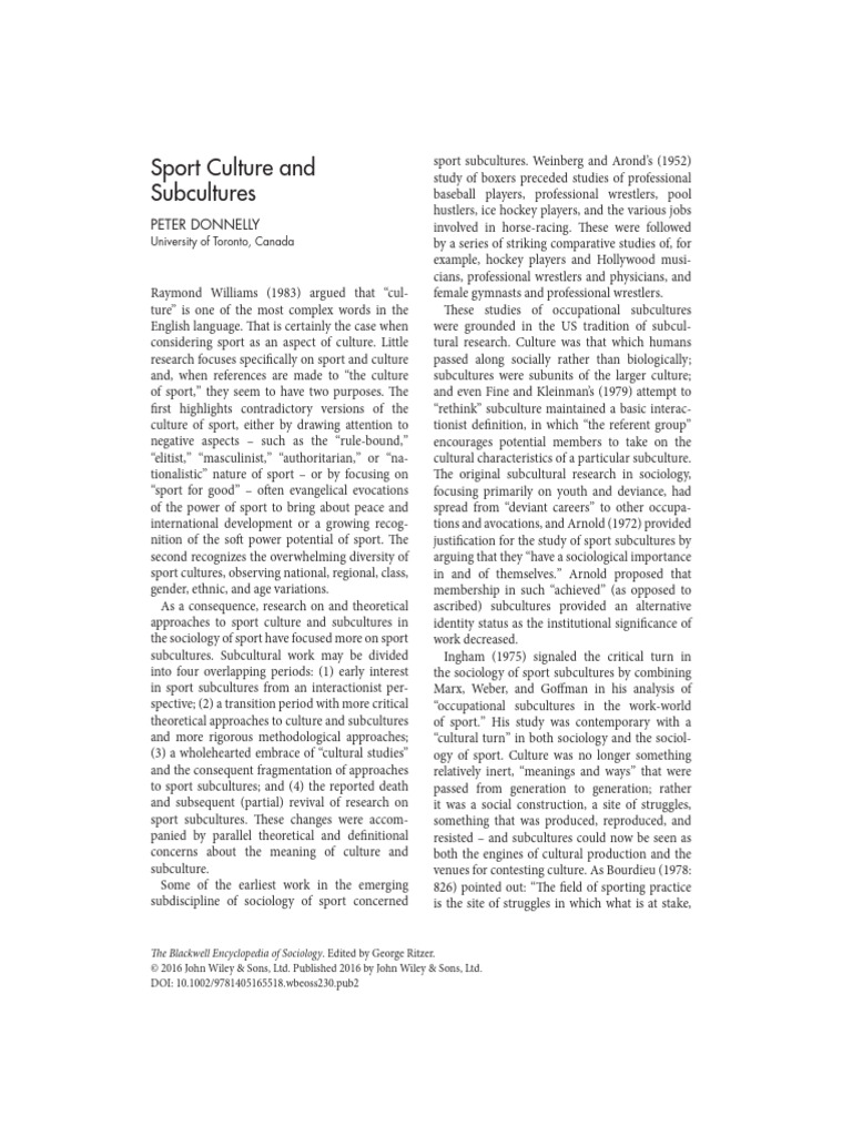 Donnelly 2016 | PDF | Sociology | Science