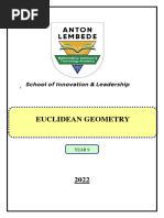 Euclidean Geometry - Acceptable Reasons | PDF | Triangle | Circle