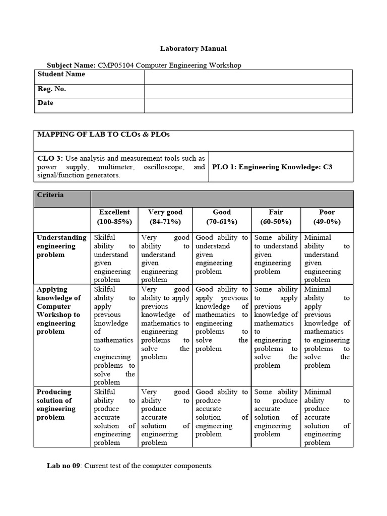 Computer Engineering Lab Manual 10 - University of Lahore | PDF | Information And Communications ...