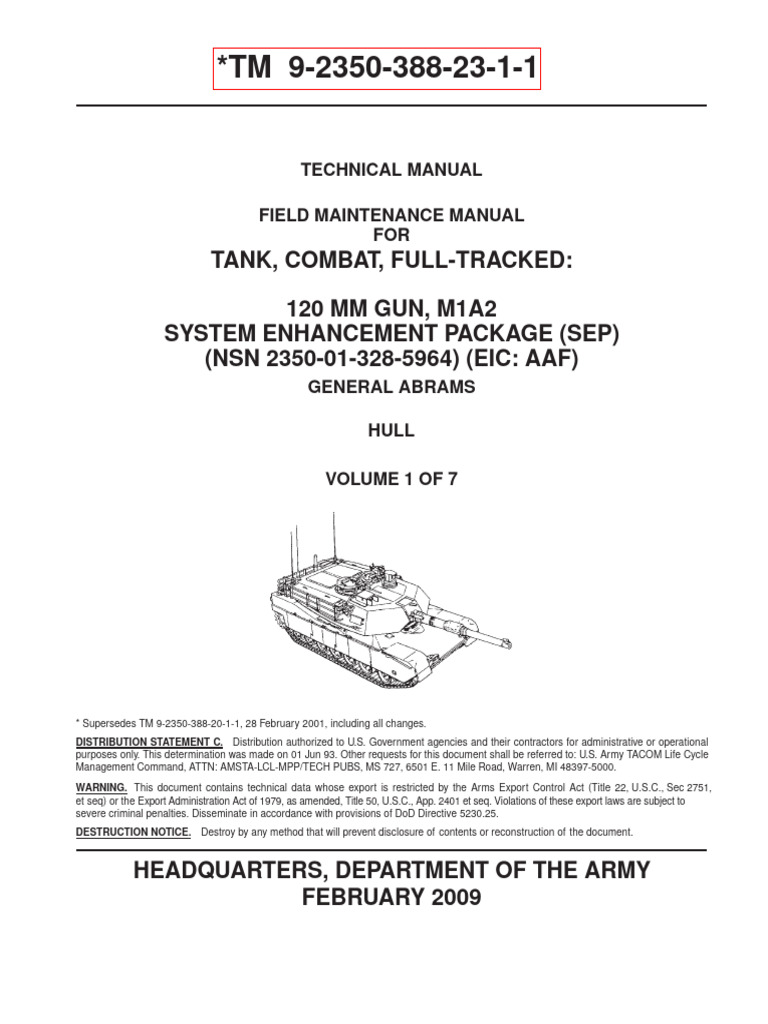TM 9 2350 388 23 1 1 PDF | PDF | Cbrn Defense | Waste
