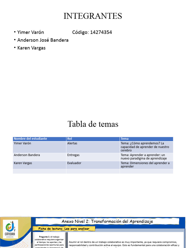 Anexo 2 - Nivel 2 _ | PDF | Aprendizaje | Comunicación humana
