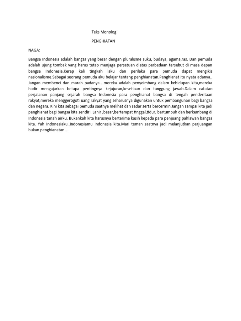 Teks Monolog | PDF
