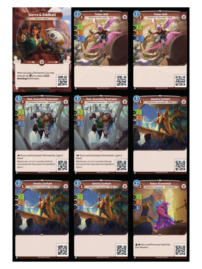 2023 - Altered - TCG - Deck - Axiom - PRINT - PLAY - LETTER | PDF | Playing Cards | Sports