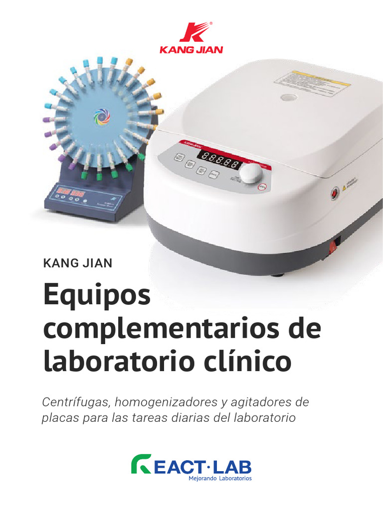 Catálogo - Equipos Complementarios Kang Jian | PDF | Laboratorios | Bienes manufacturados
