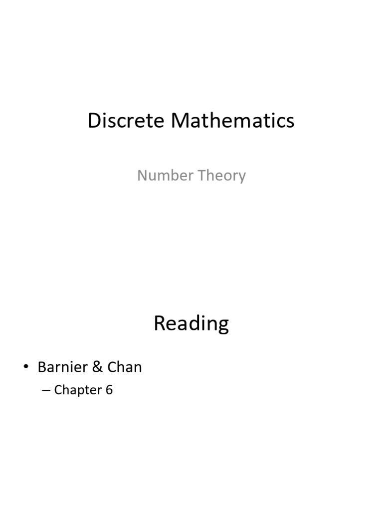 1 CSC2901 Number Theory | PDF | Cryptography | Encryption