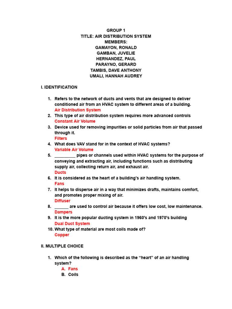 Group 1-6 Hvac | Download Free PDF | Duct (Flow) | Air Conditioning