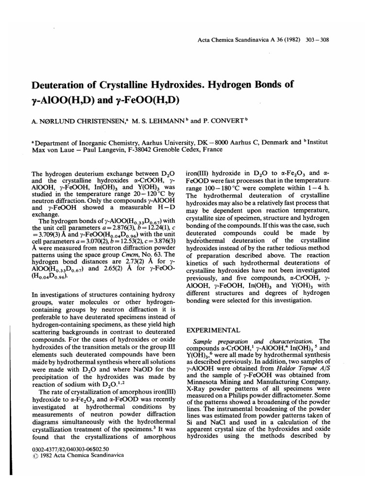2 Boehmite CIF | PDF