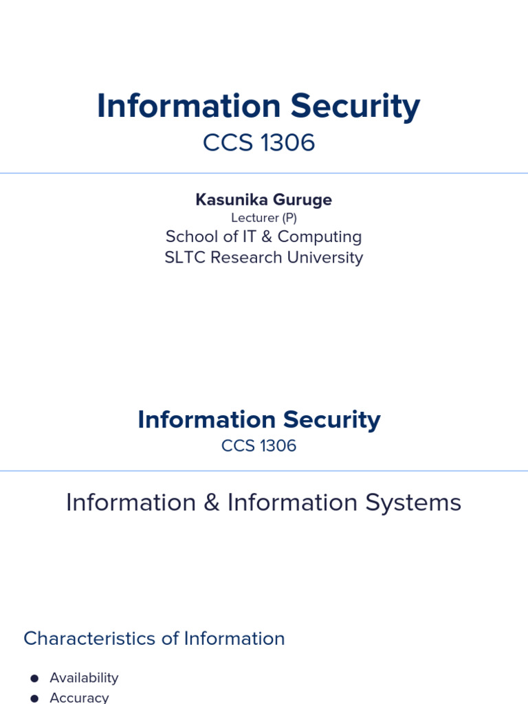 02 Lec01 Information Information Systems Download Free Pdf