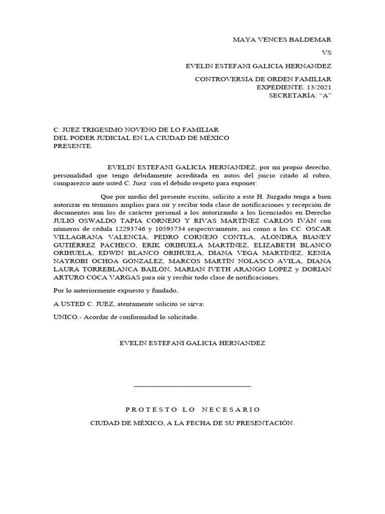 Autorizacion Simple Mandatario Judicial | PDF