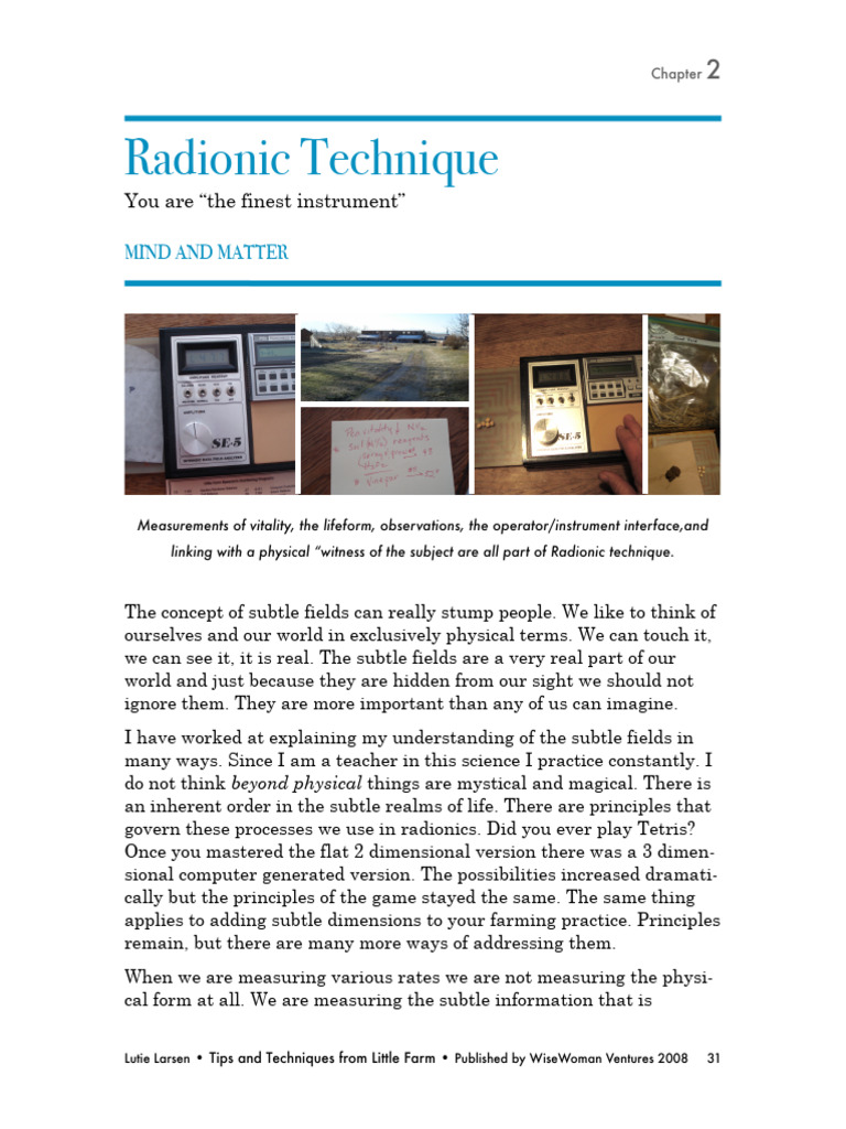 LF TIPS and Techniques-2 Radionic Technique PDF | Download Free PDF ...