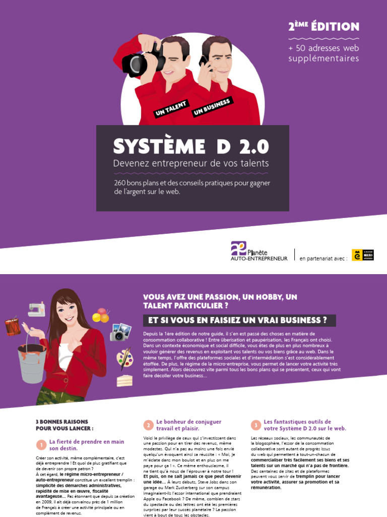 Opportunités pour Auto-Entrepreneurs | PDF | Micro-entrepreneur ...