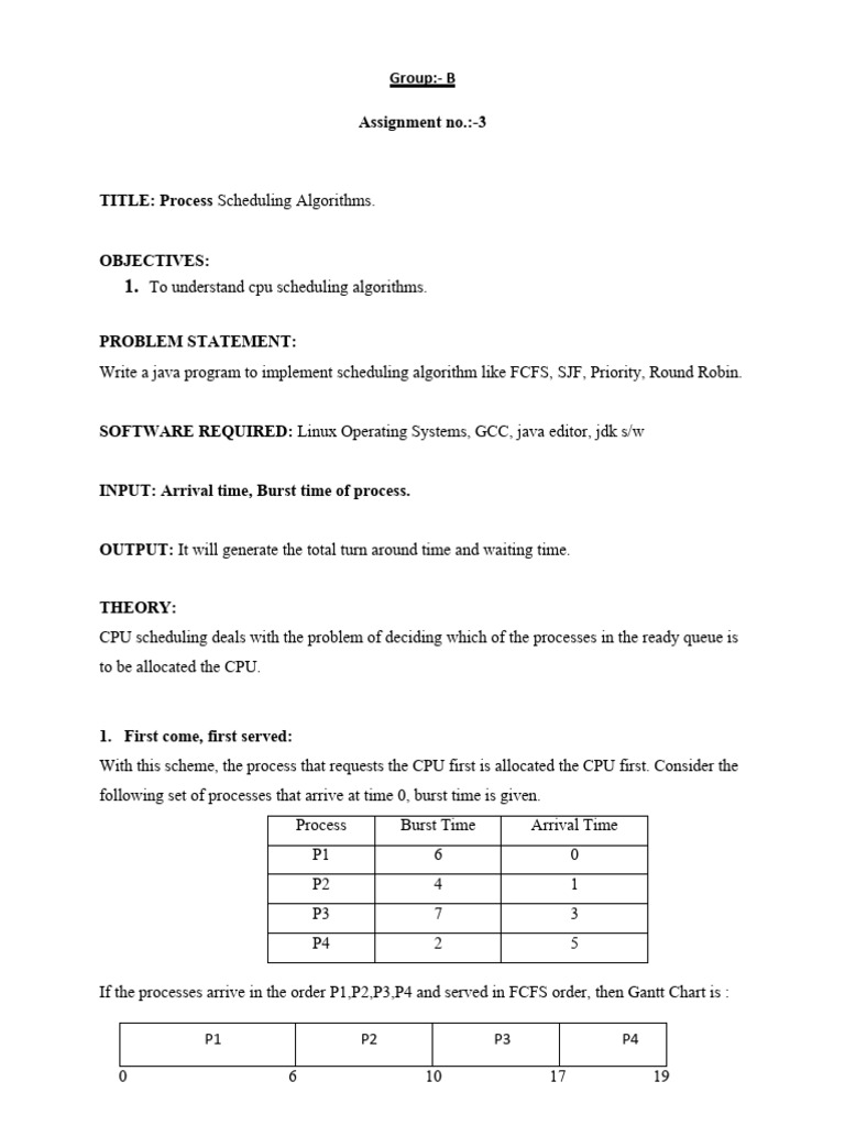 SPOS Lab Assignment 3 and 4 | PDF | Scheduling (Computing) | Computer Engineering