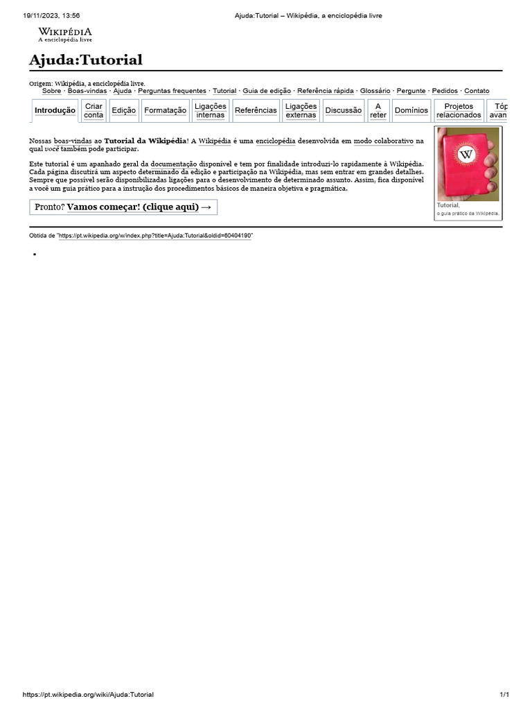 Ajuda:Tutorial | PDF