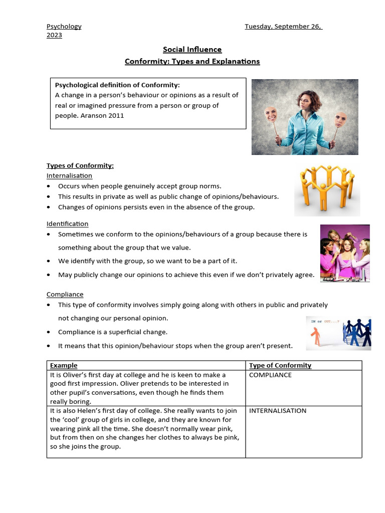 Conformity AQA Psychology | Download Free PDF | Conformity | Social ...