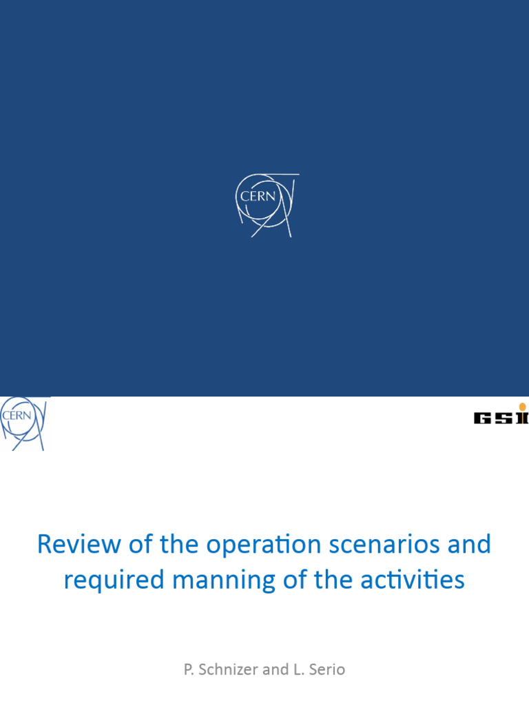 Review of The Operation Scenarios and Required Manning of The ...