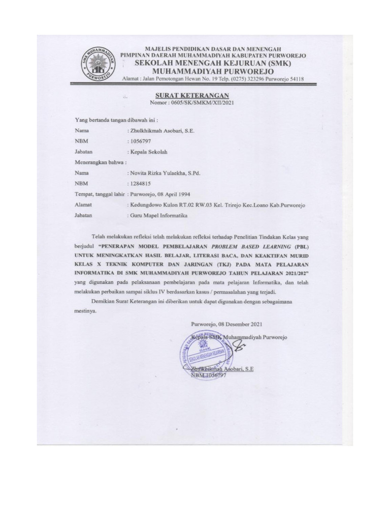 Refleksi PTK FIX | PDF | Seni