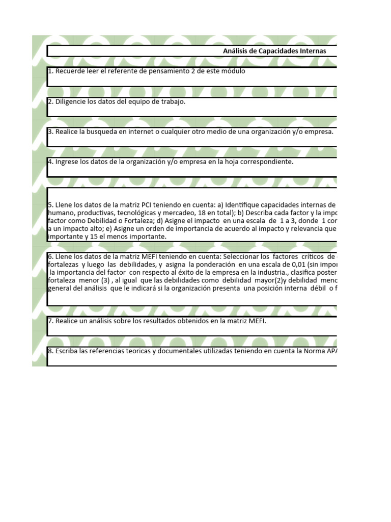 Excel Matrices Actividad Eje 2 | PDF | café | Matriz (Matemáticas)
