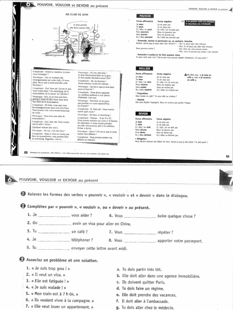 Devoir, Pouvoir, Vouloir | PDF