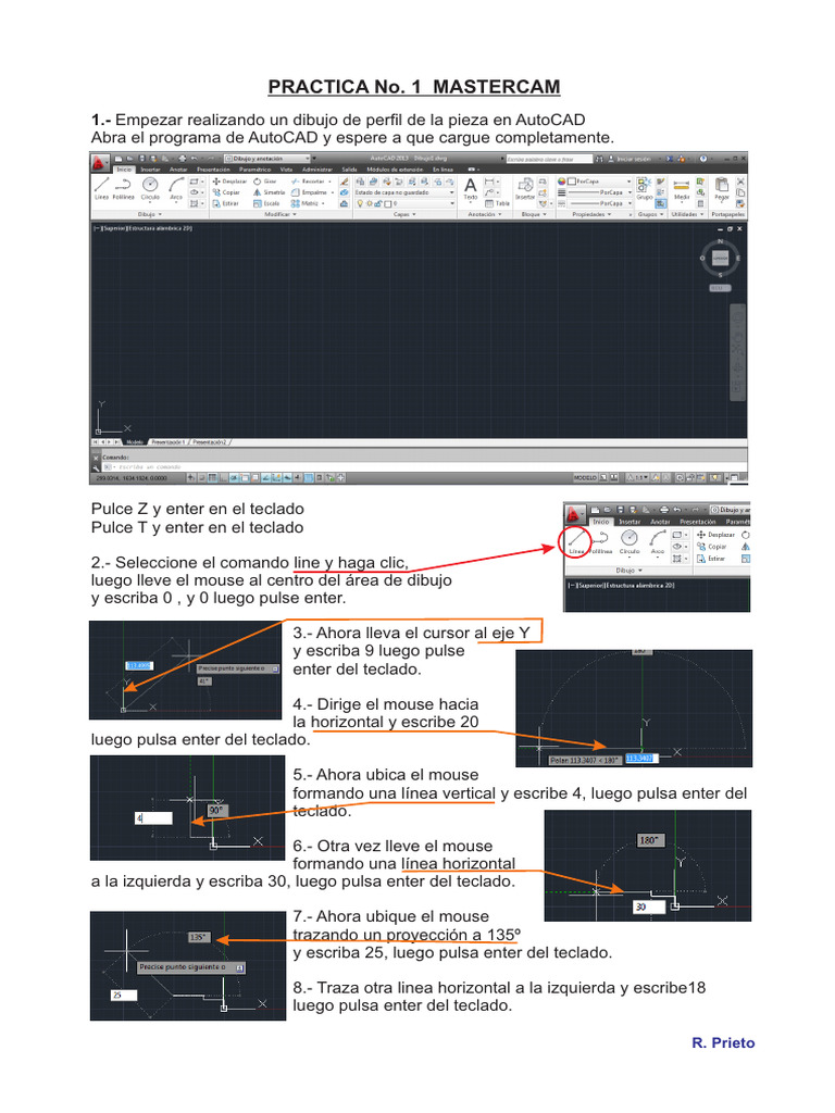 S9.1. - Práctica 1 de MasterCAM | PDF | Ventana (informática) | Cad ...