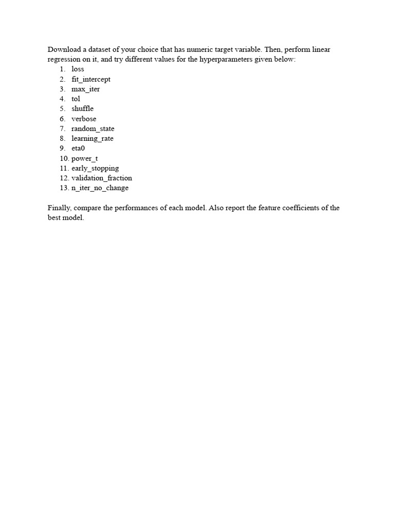Linear Regression Exercise | PDF