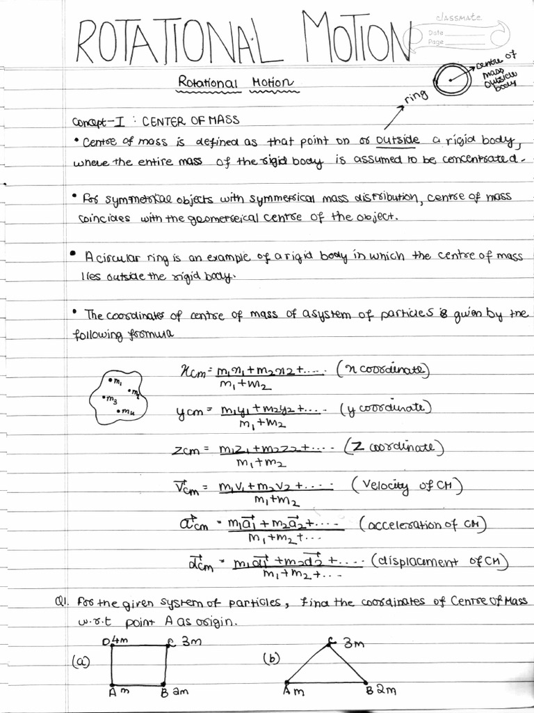 Register Rotational Motion | PDF