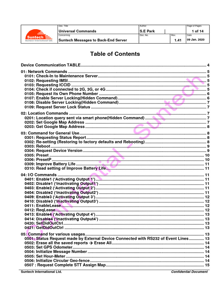 Universal+Commands 141 | PDF | Computer Science | Electronics