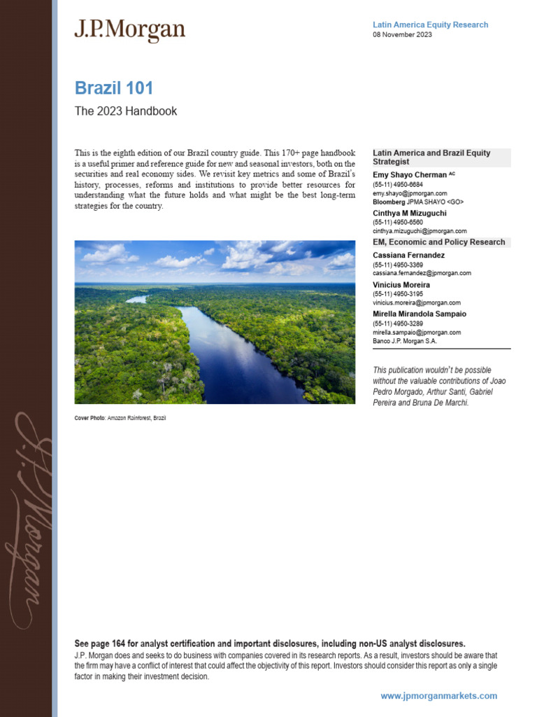 Brazil Equity Research Handbook 2023 | PDF | Economies