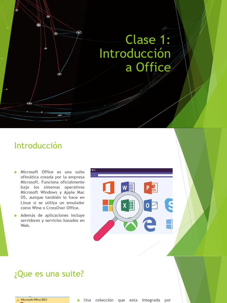 Clase 1 Introduccion A Office | PDF | Microsoft Office | Ventana (informática)