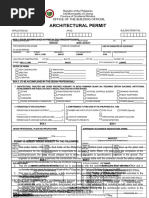 Bacoor Architectural Permit Form | PDF | Specification (Technical ...