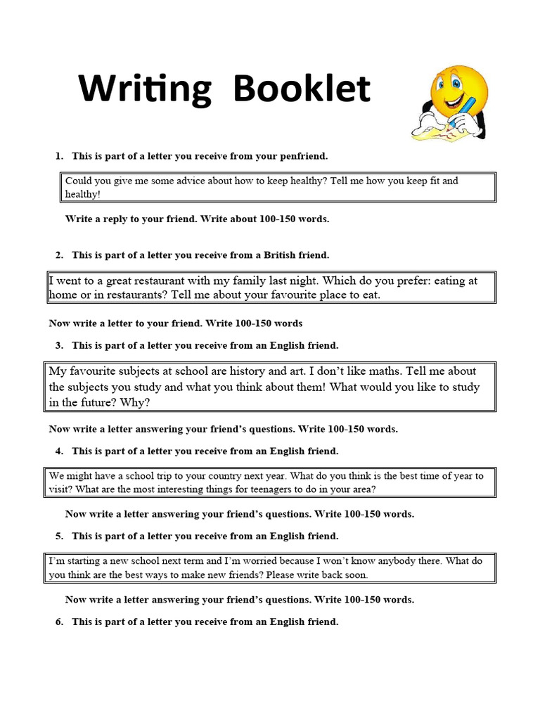 Pet Writing Booklet | PDF