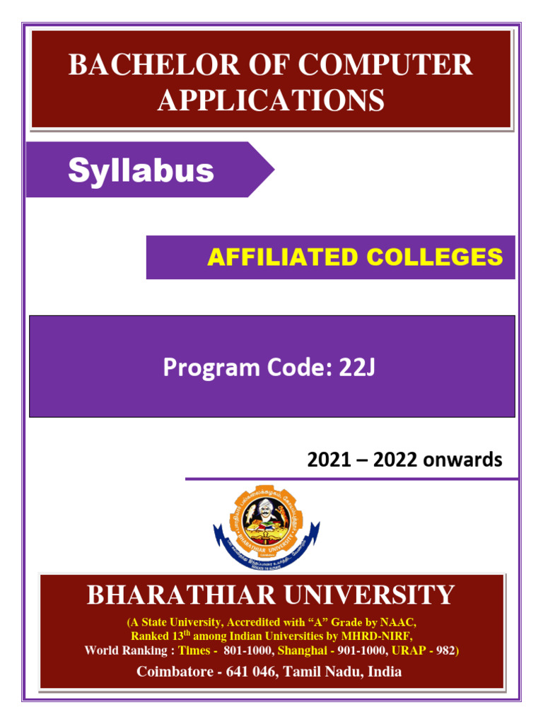 Bca Syllabus | PDF | C++ | Class (Computer Programming)