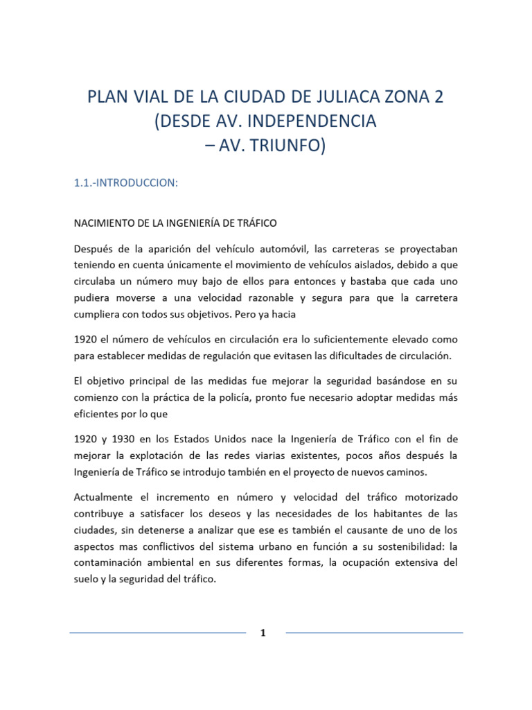 Plan Vial de La Ciudad de Juliaca Zona 2 | PDF | Semáforo | Transporte