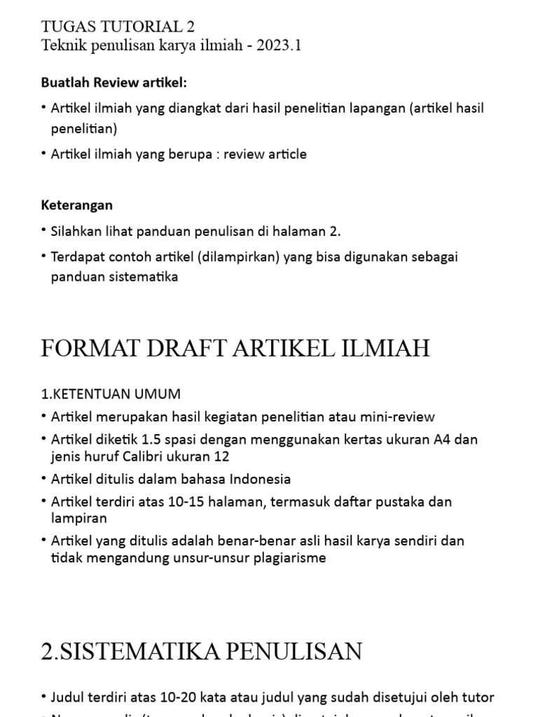 Tugas Tutorial 2 | PDF