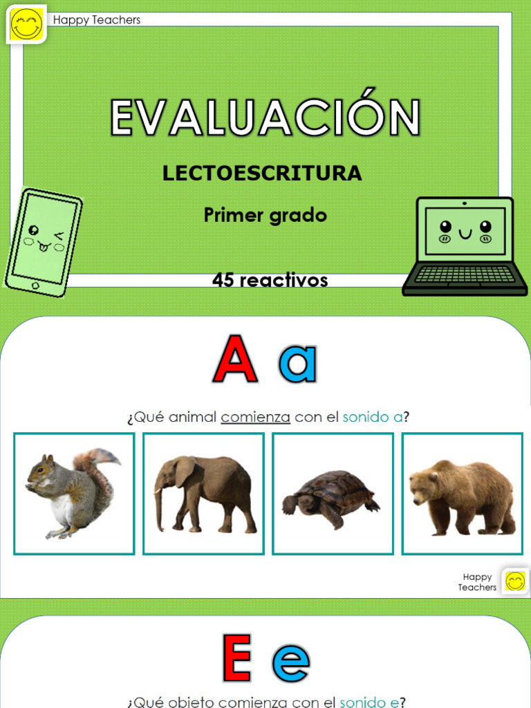 Evaluación Lectoescritura 23-24 | PDF