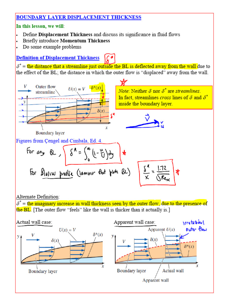 Fluid Mechanics Lesson 13C | PDF | Boundary Layer | Dynamics (Mechanics)