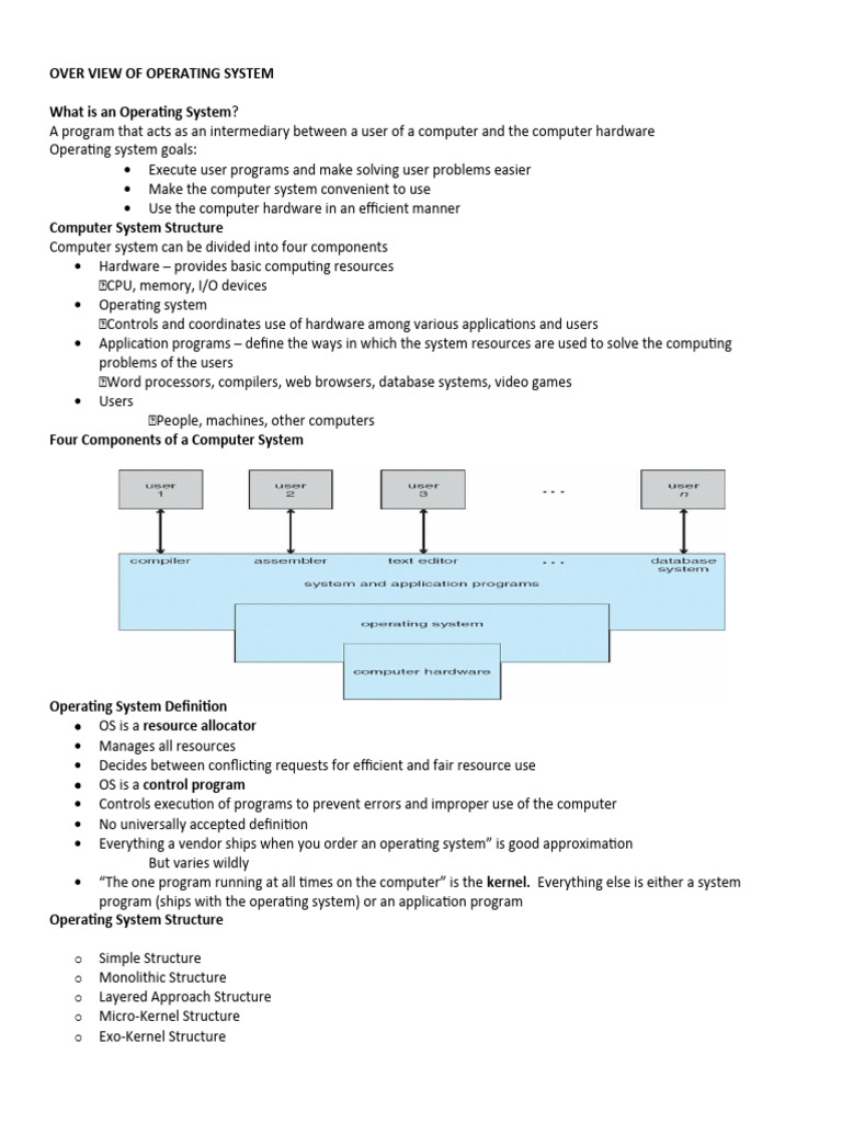 Unit1notes Final | PDF | Thread (Computing) | Process (Computing)