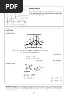 PROBLEM 6.11: Solution | PDF | Truss | Structural Engineering