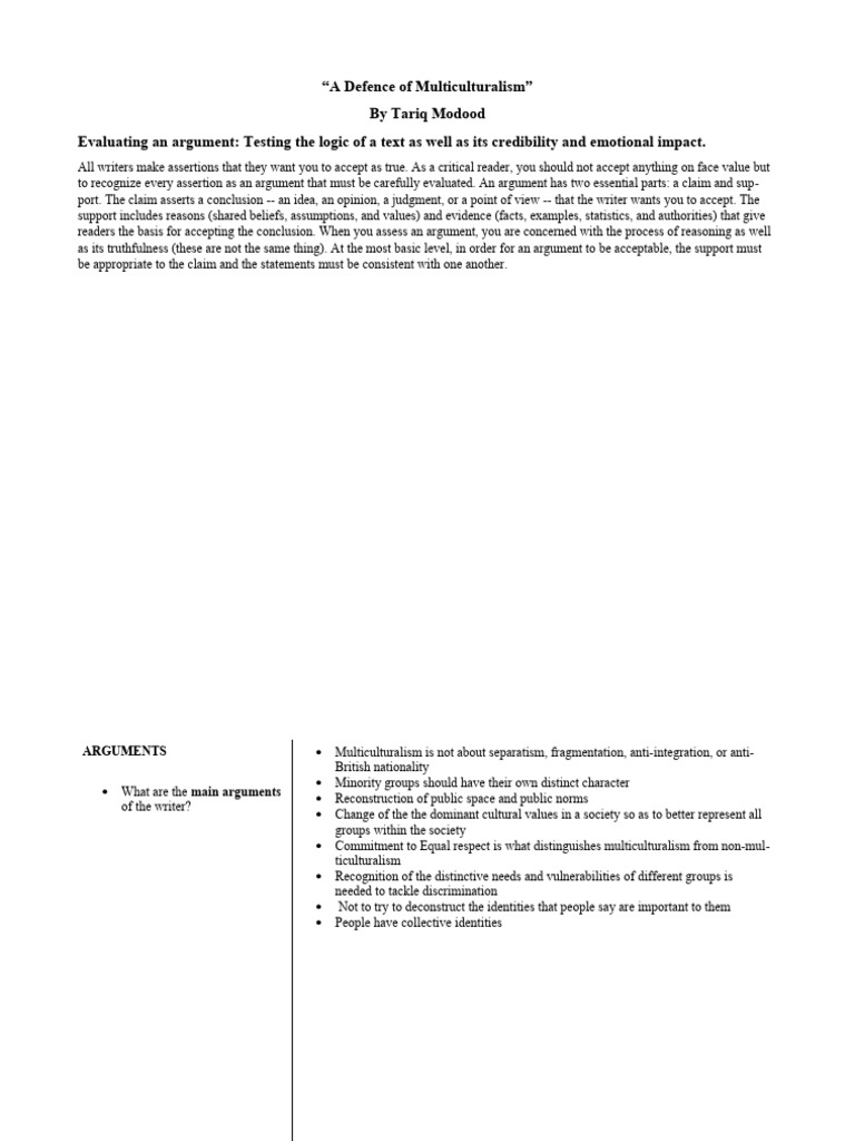 Guided Reading Task A | PDF | Argument | Reason