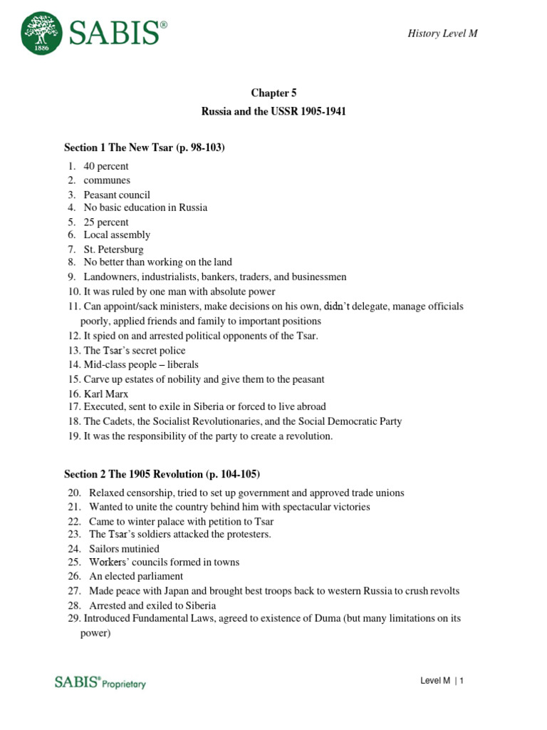 2324 Level M (Gr11 UAE - GULF) History Course Questions Solutions | PDF ... 2324 Level M (Gr11 UAE - GULF) History Course Questions Solutions | PDF ...