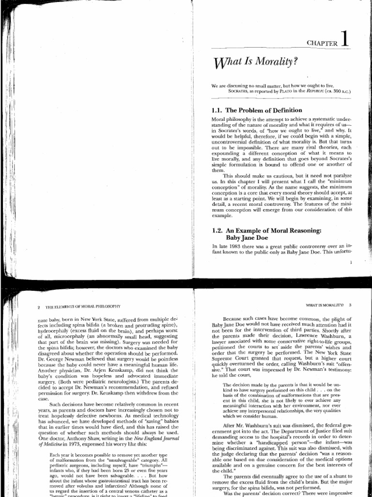 Rachels What Is Morality | PDF