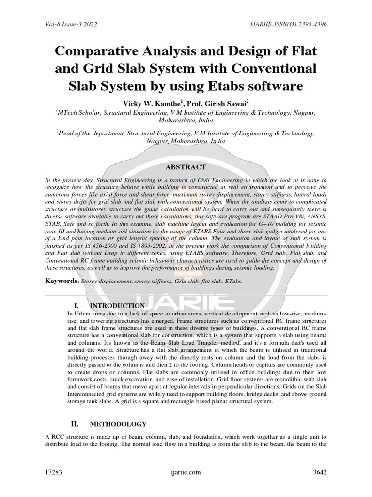 Comparative Analysis and Design of Flat and Grid Slab System With Conventional Slab System by ...