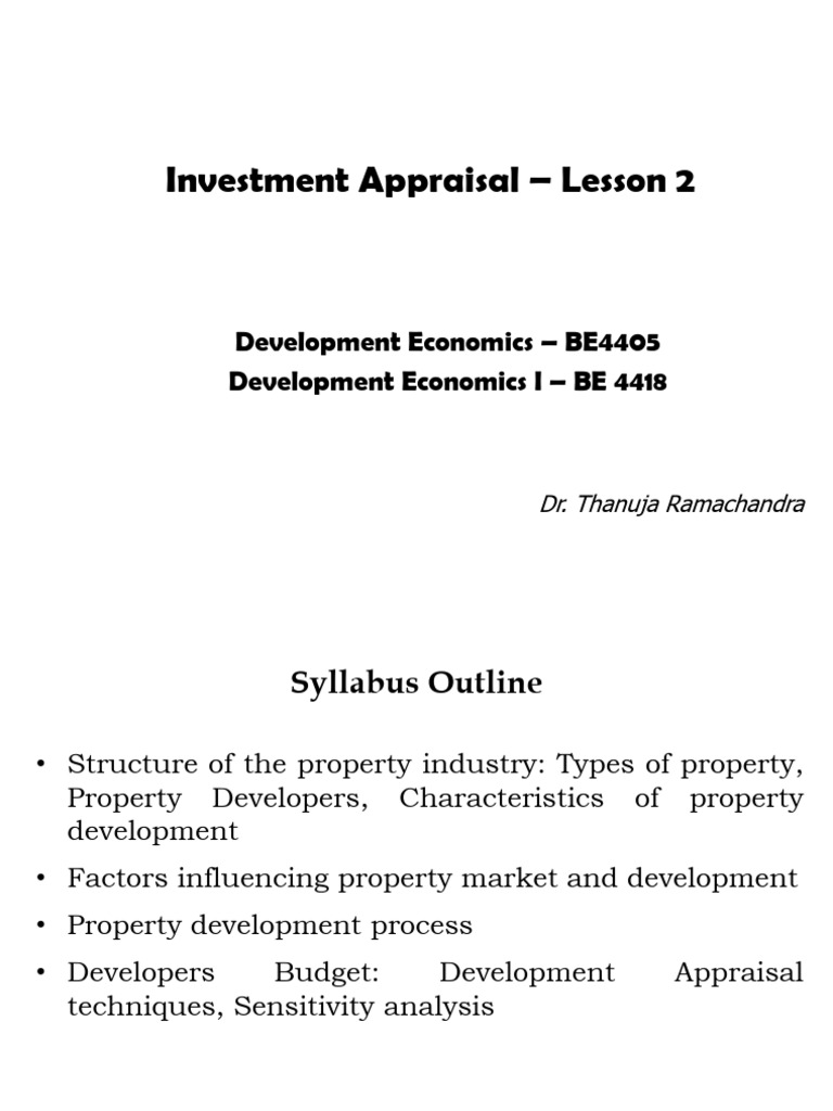 Development Appraisal - June 2021 | PDF | Net Present Value | Internal Rate Of Return