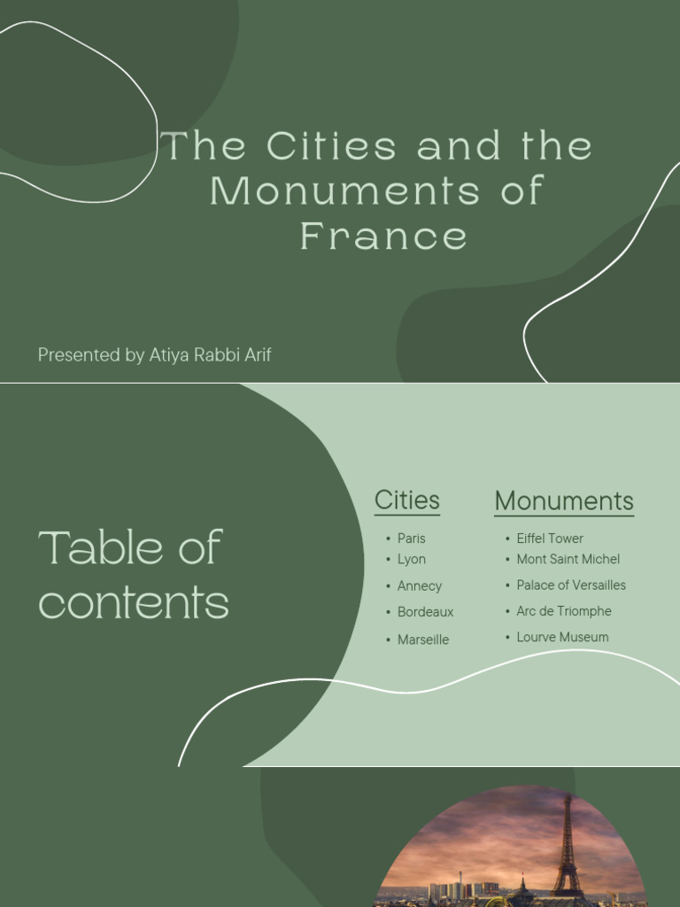 Explore France's Iconic Cities and Landmarks | PDF | Palace Of ...