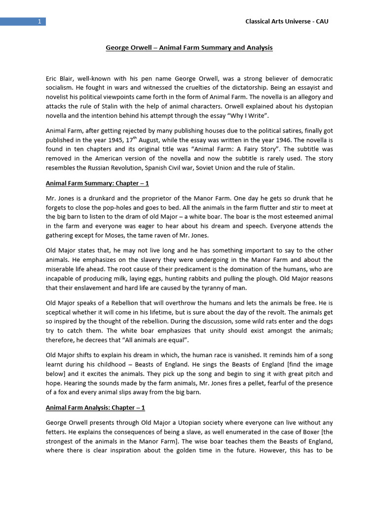 Animal Farm PDF Download | PDF