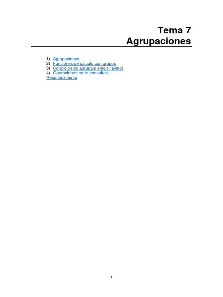 1-Tema_7_SQL_Agrupaciones | PDF | Informática