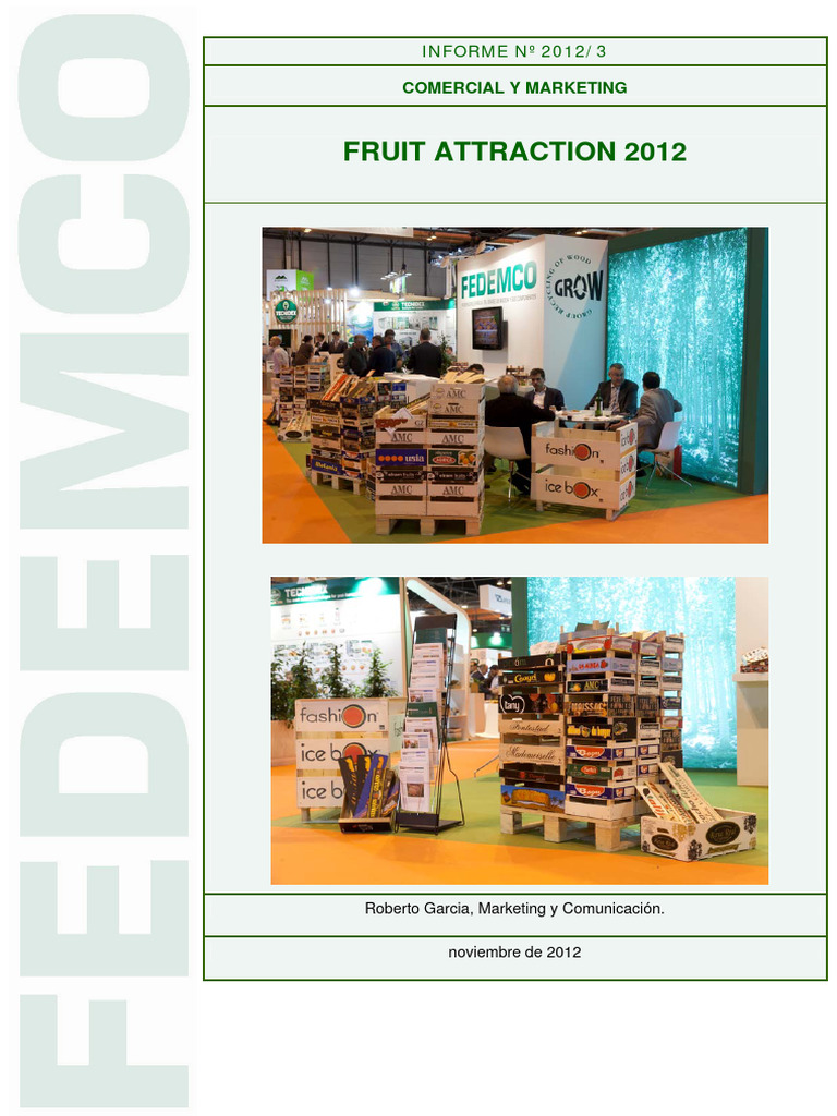 Informe Comercial Fruit Attraction 2012 | PDF | Cultivos | Ingredientes ...